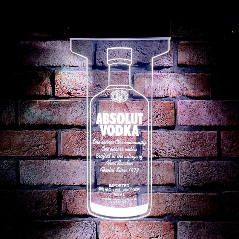 Buy Absolut Vodka Bottle LED Sign Led Signs and Neon Lights